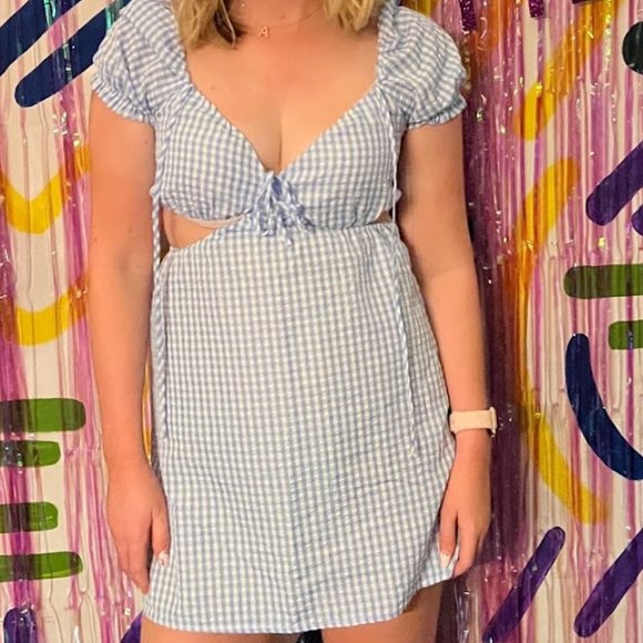 Divided | Dresses | Blue And White Checkered Dress | Poshmark